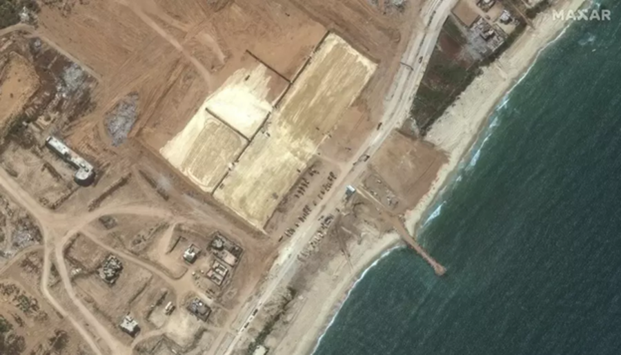 US Military Begins Construction of Temporary Aid Pier off Gaza - The ...